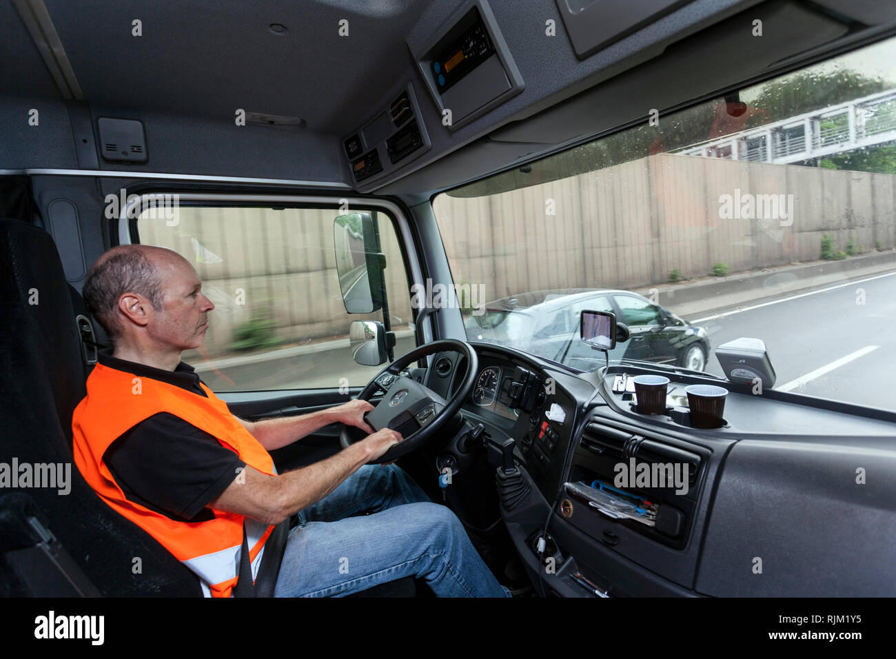 Lorry driver cab hi-res stock photography and images - Alamy