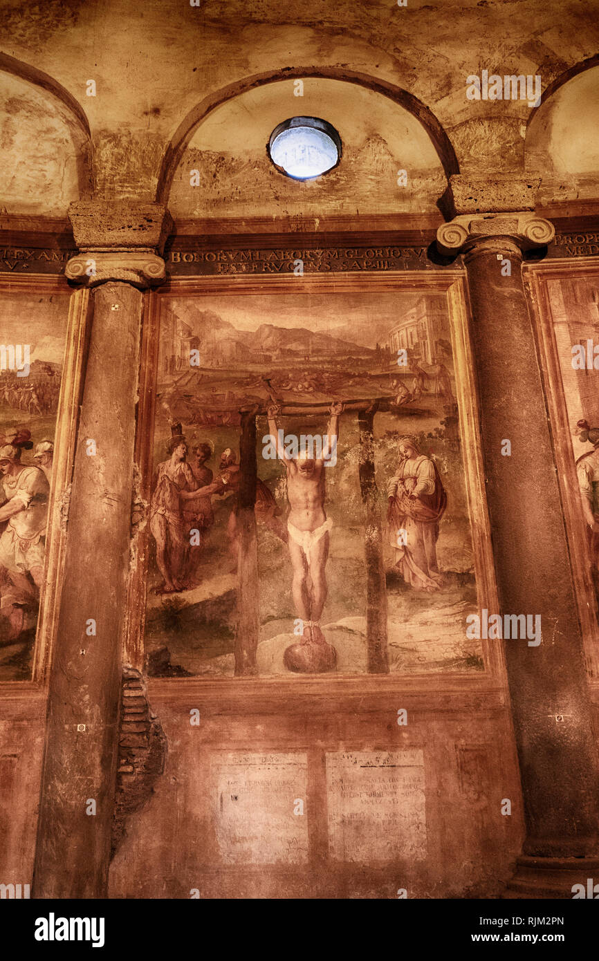 Basilica of St. Stephen in the Round on the Celian Hill, Basilica di ...