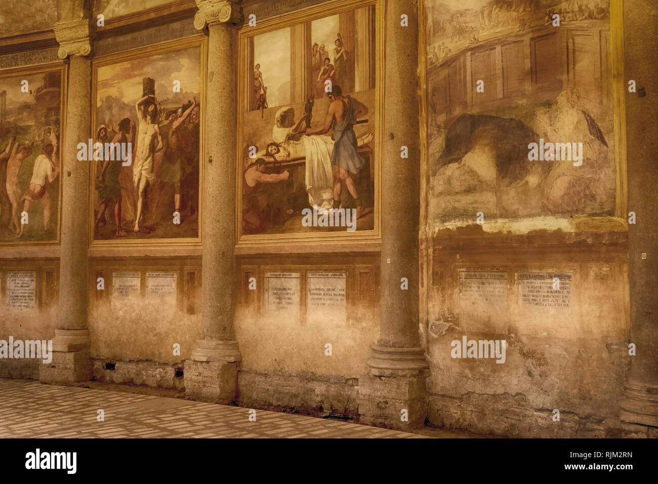Basilica of St. Stephen in the Round on the Celian Hill, Basilica di ...