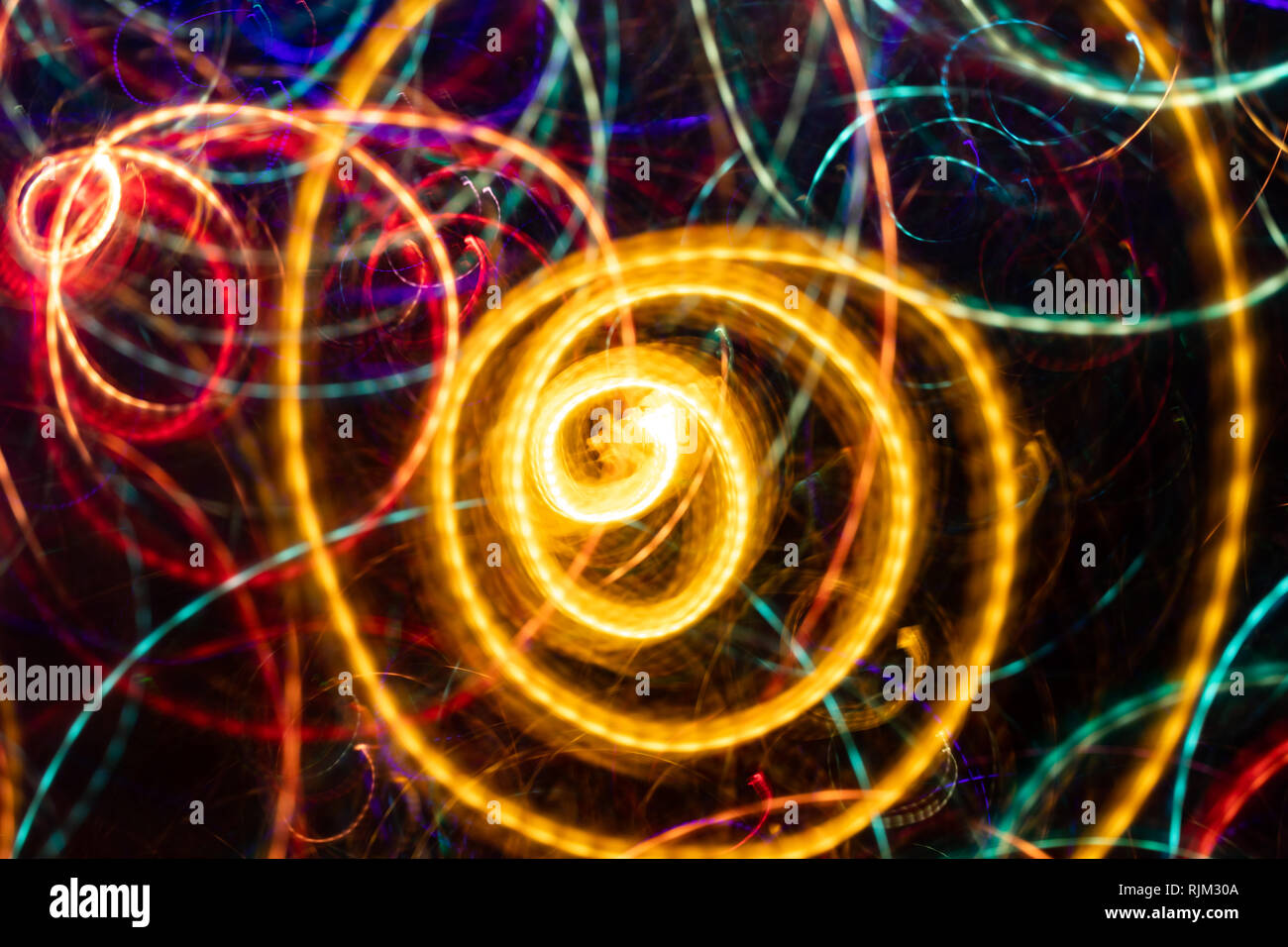 Animation yellow light on black hi-res stock photography and images - Alamy