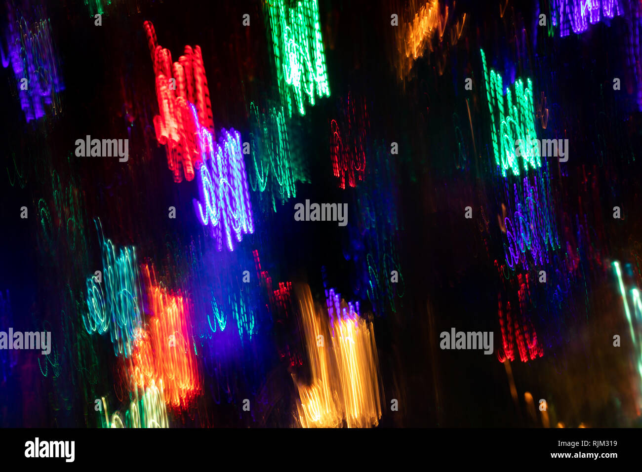 Glowing frequent strokes on black background. Abstract drawing Stock ...