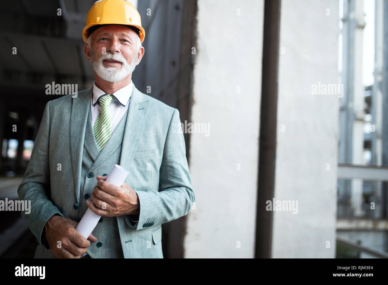 Portrait handsome male architect engineer hi-res stock photography and ...