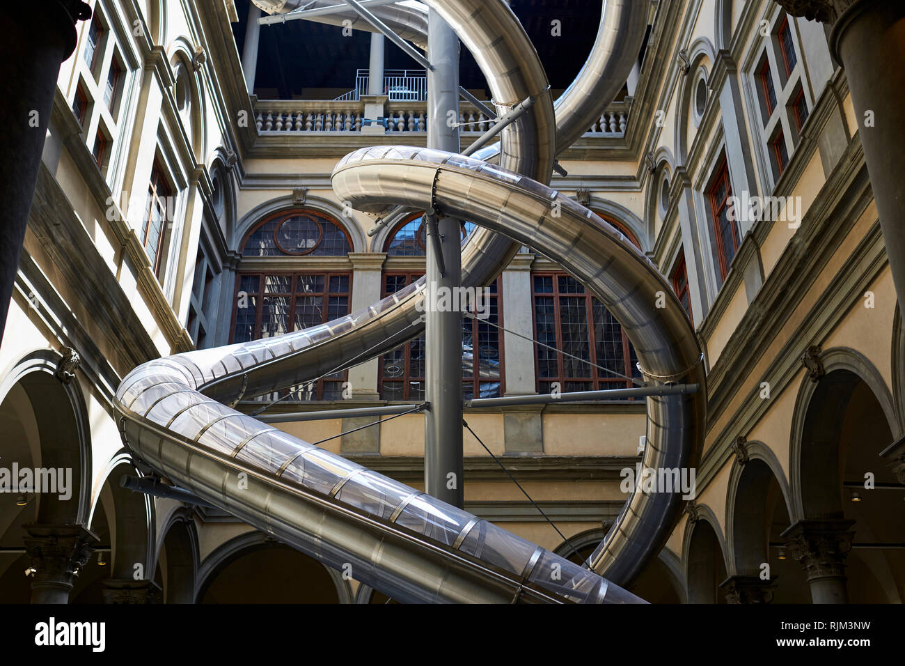The Florence Experiment by German artist Carsten Hölleris two giant ...