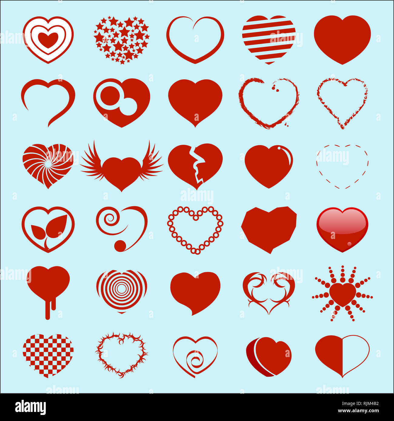 Vector theme of love icon design for valentine design, invitations ...
