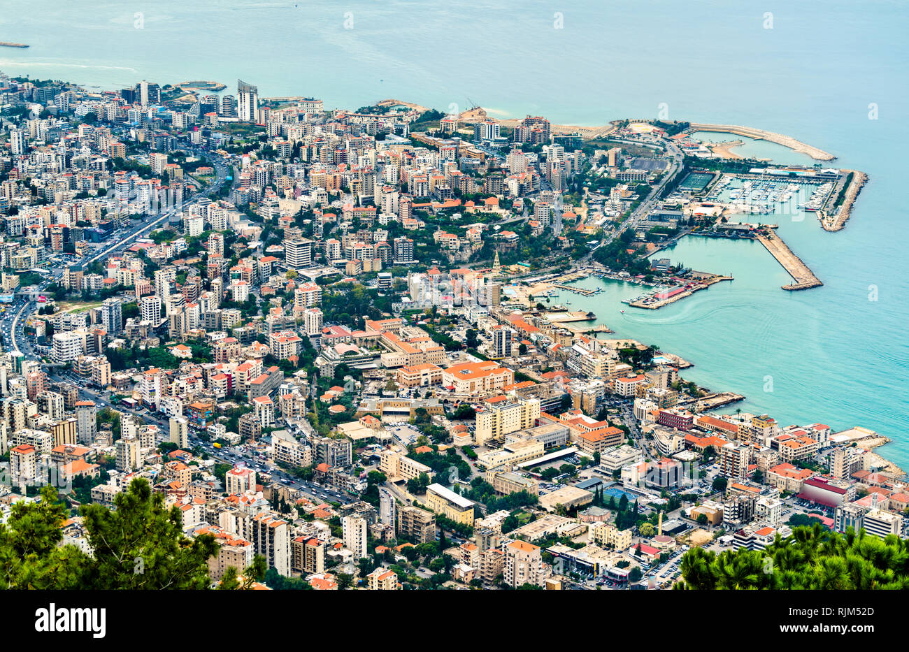 Beautiful view resort town jounieh hi-res stock photography and images ...