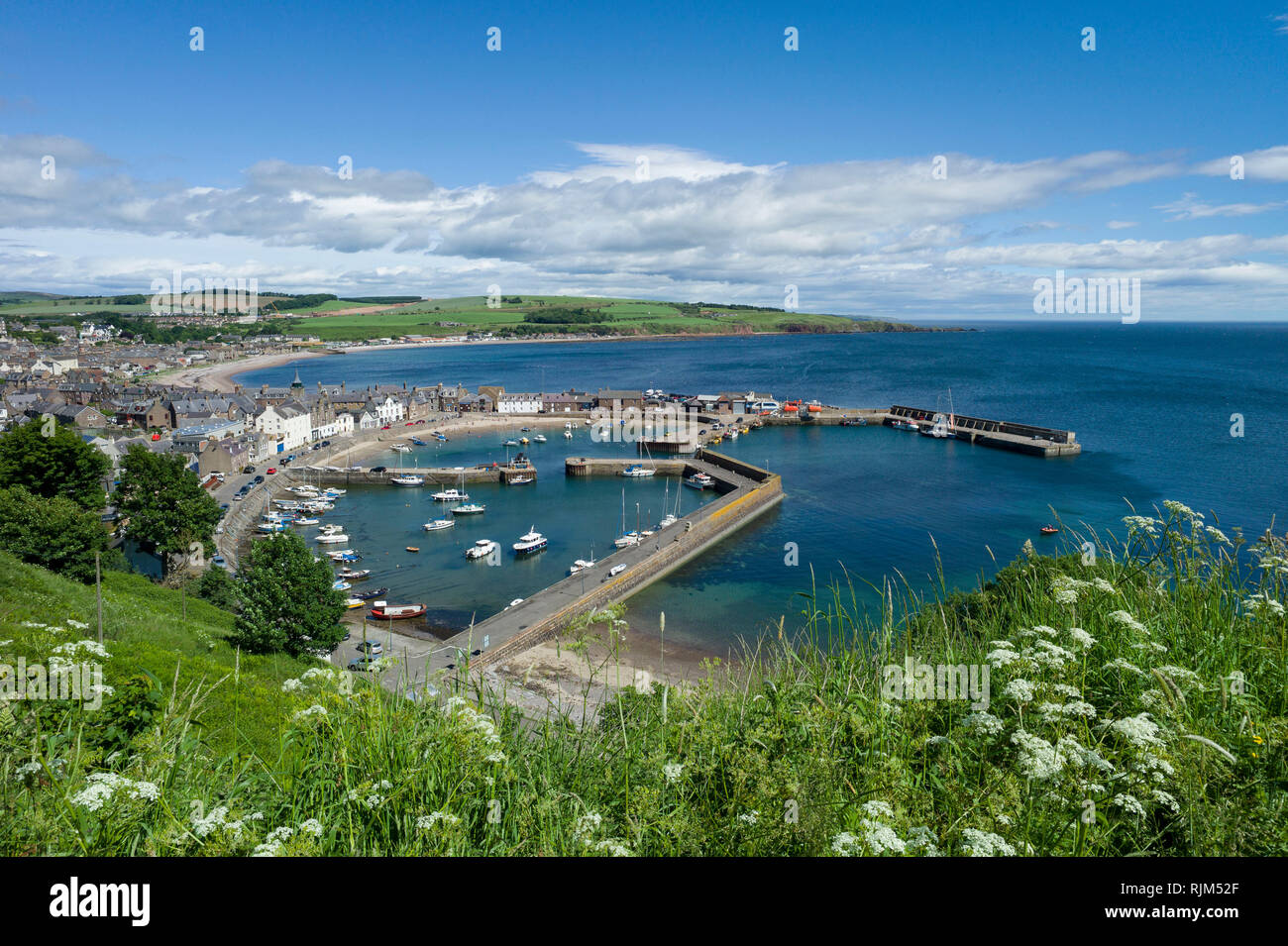 Stonehaven Harbour Aberdeenshire Scotland Stock Photo - Alamy