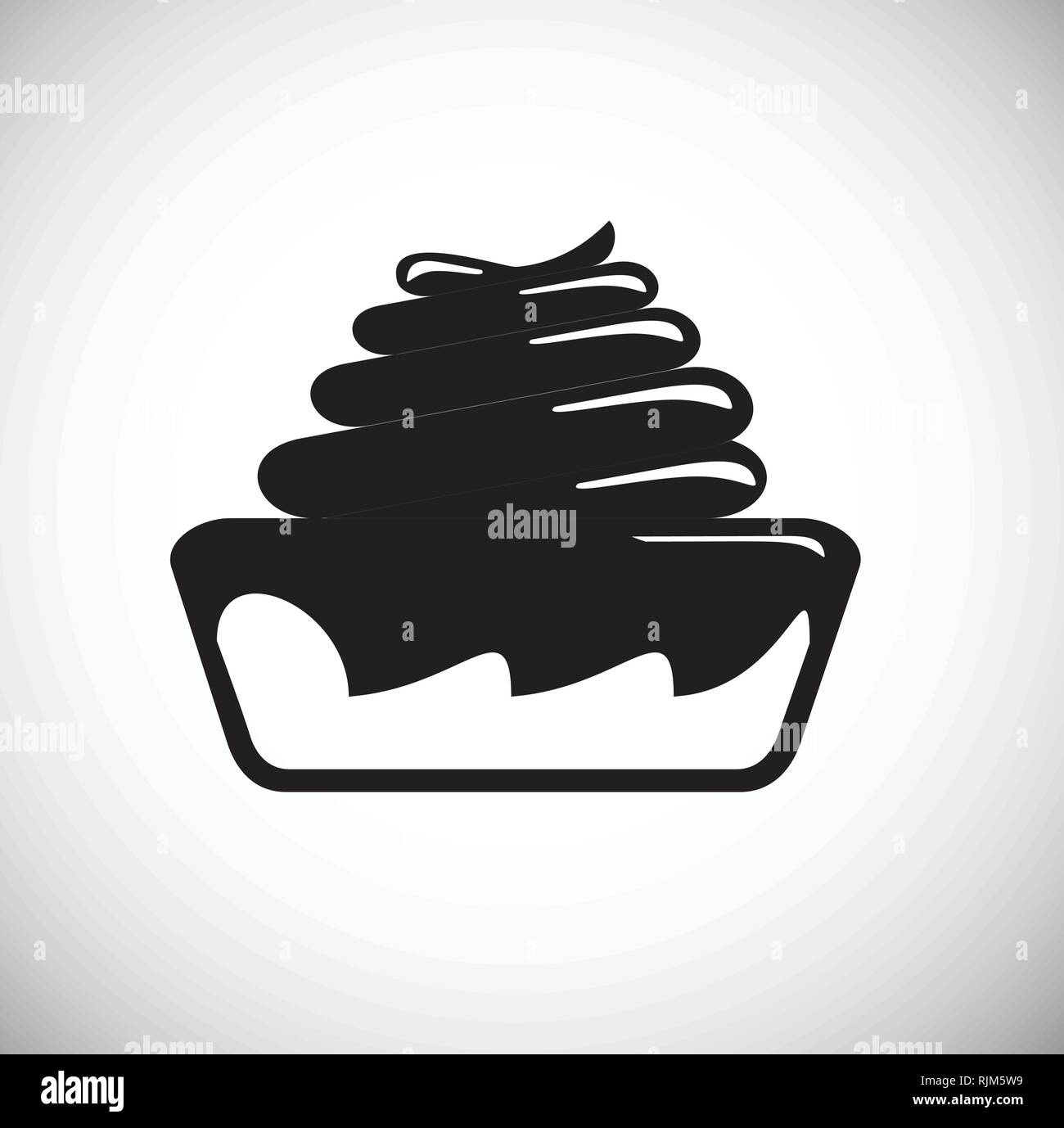 Cake icon on white background for graphic and web design, Modern simple ...