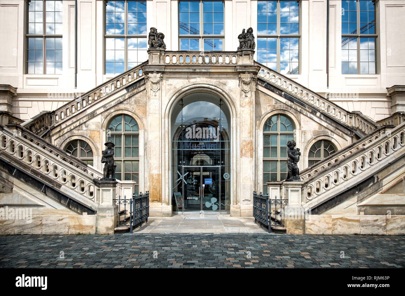 Stairs from the traffic Museum in Dresden Stock Photo - Alamy