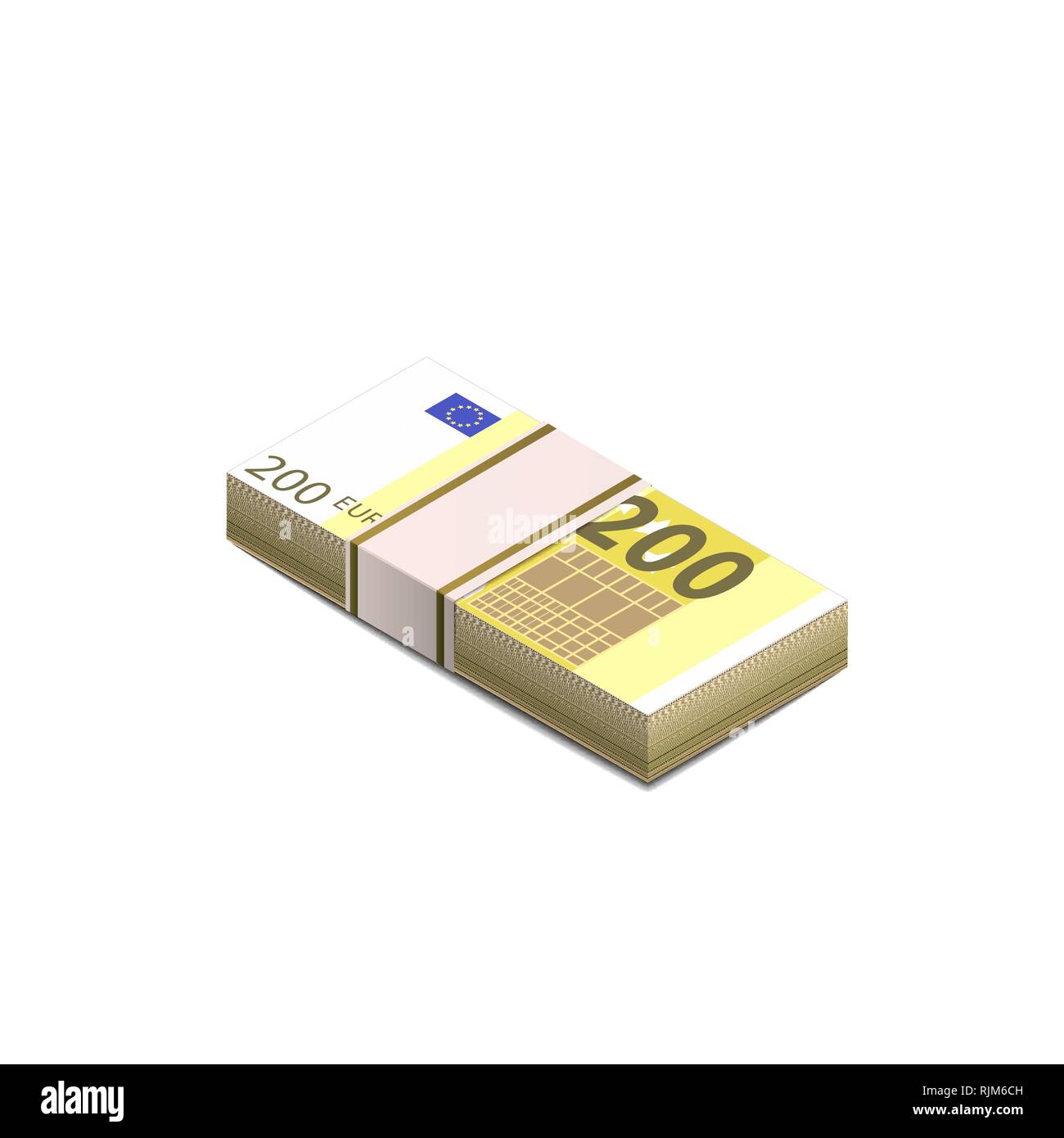 Two 200 notes Stock Vector Images - Alamy