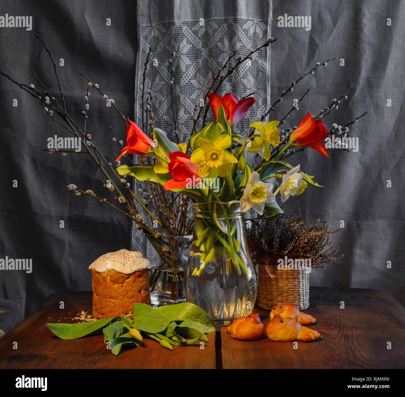 Easter spring still-life Stock Photo - Alamy