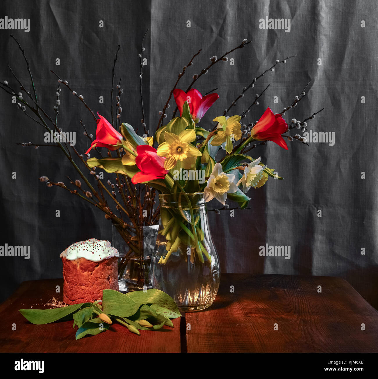 Easter spring still-life Stock Photo - Alamy