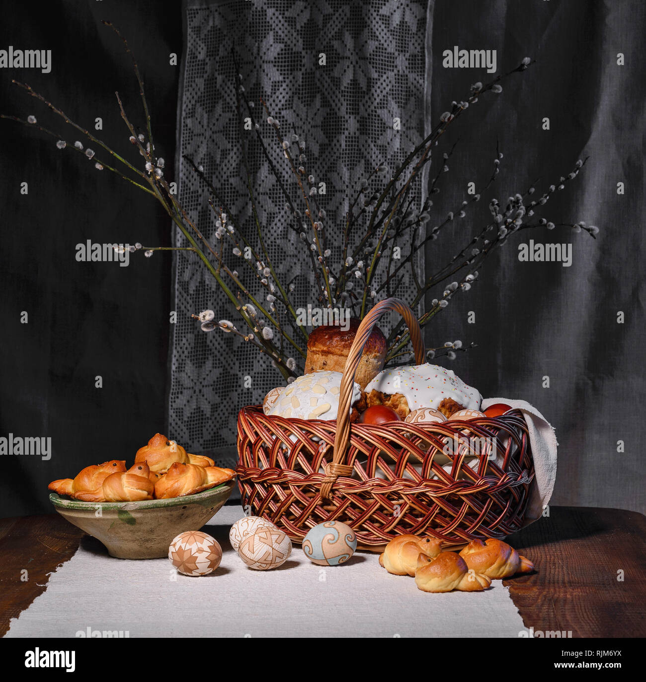Easter spring still-life Stock Photo - Alamy