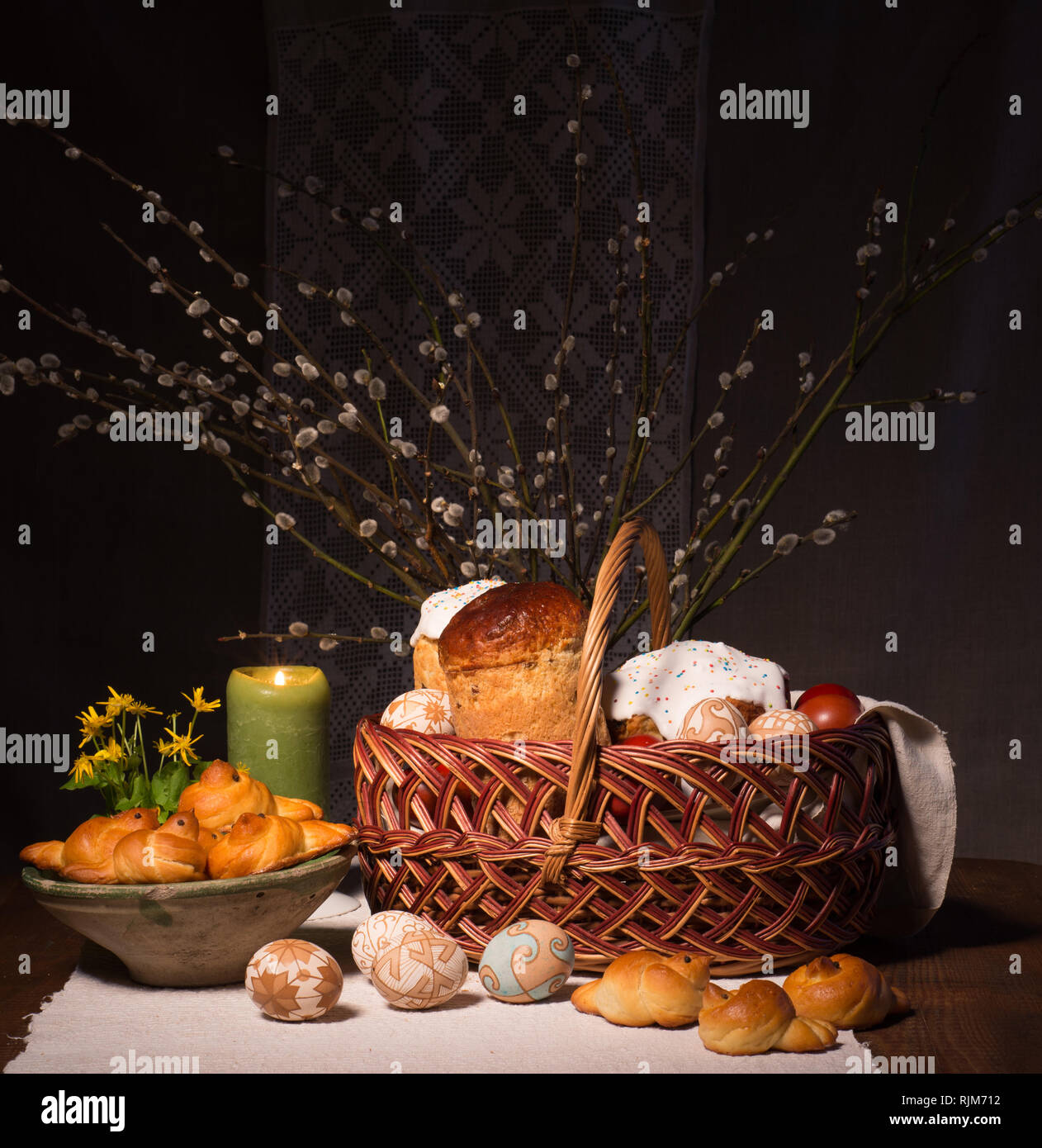 Easter spring still-life Stock Photo - Alamy