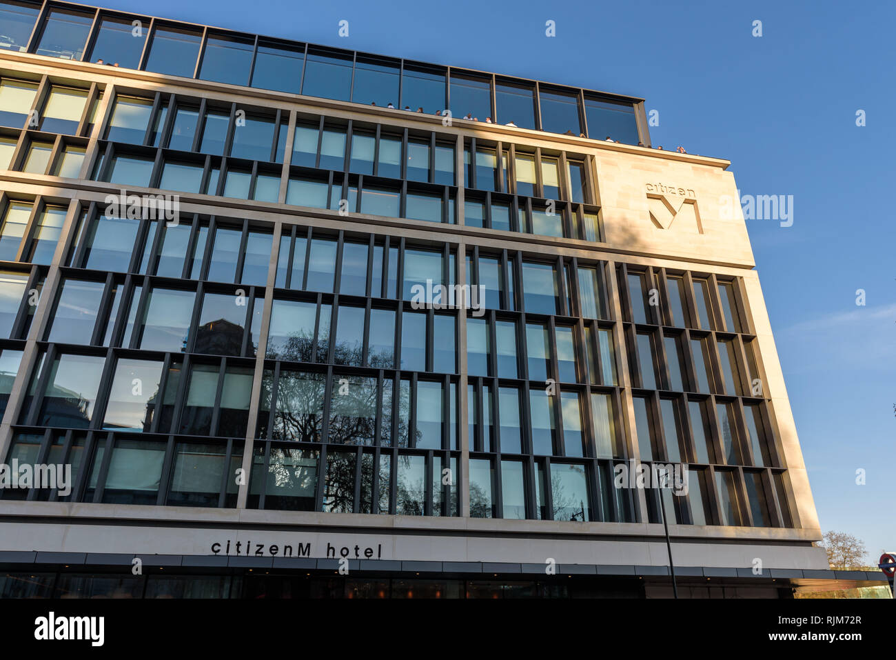 View of the citizenM Tower of London Hotel near Tower Bridge Stock ...