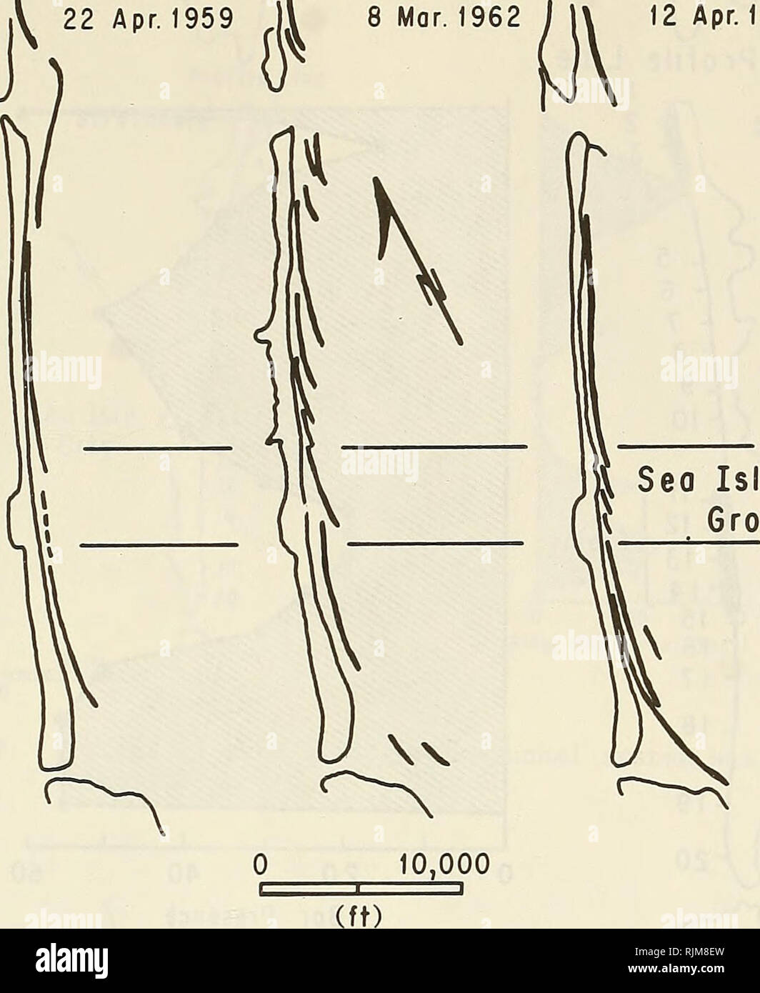 . Beach and inlet changes at Ludlam Beach, New Jersey. Beach erosion ...
