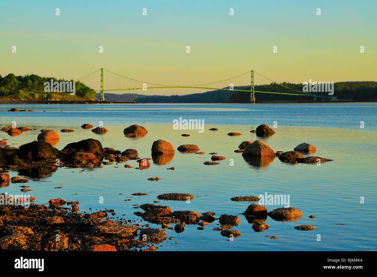 Route 15 Bridge, Deer Isle, Sargentville, Maine, USA Stock Photo - Alamy