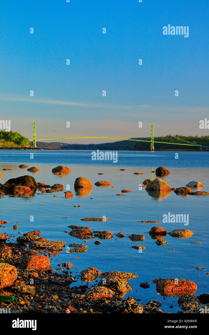 Route 15 Bridge, Deer Isle, Sargentville, Maine, USA Stock Photo - Alamy