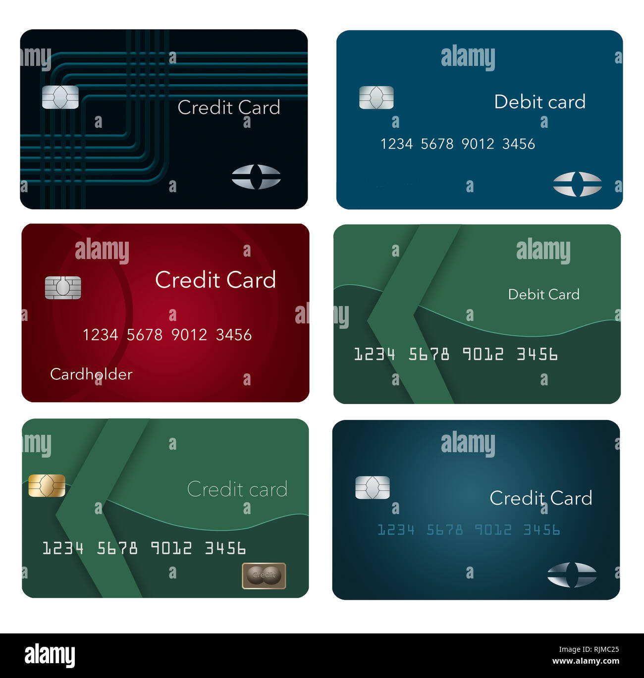 Here are generic credit cards Stock Photo - Alamy