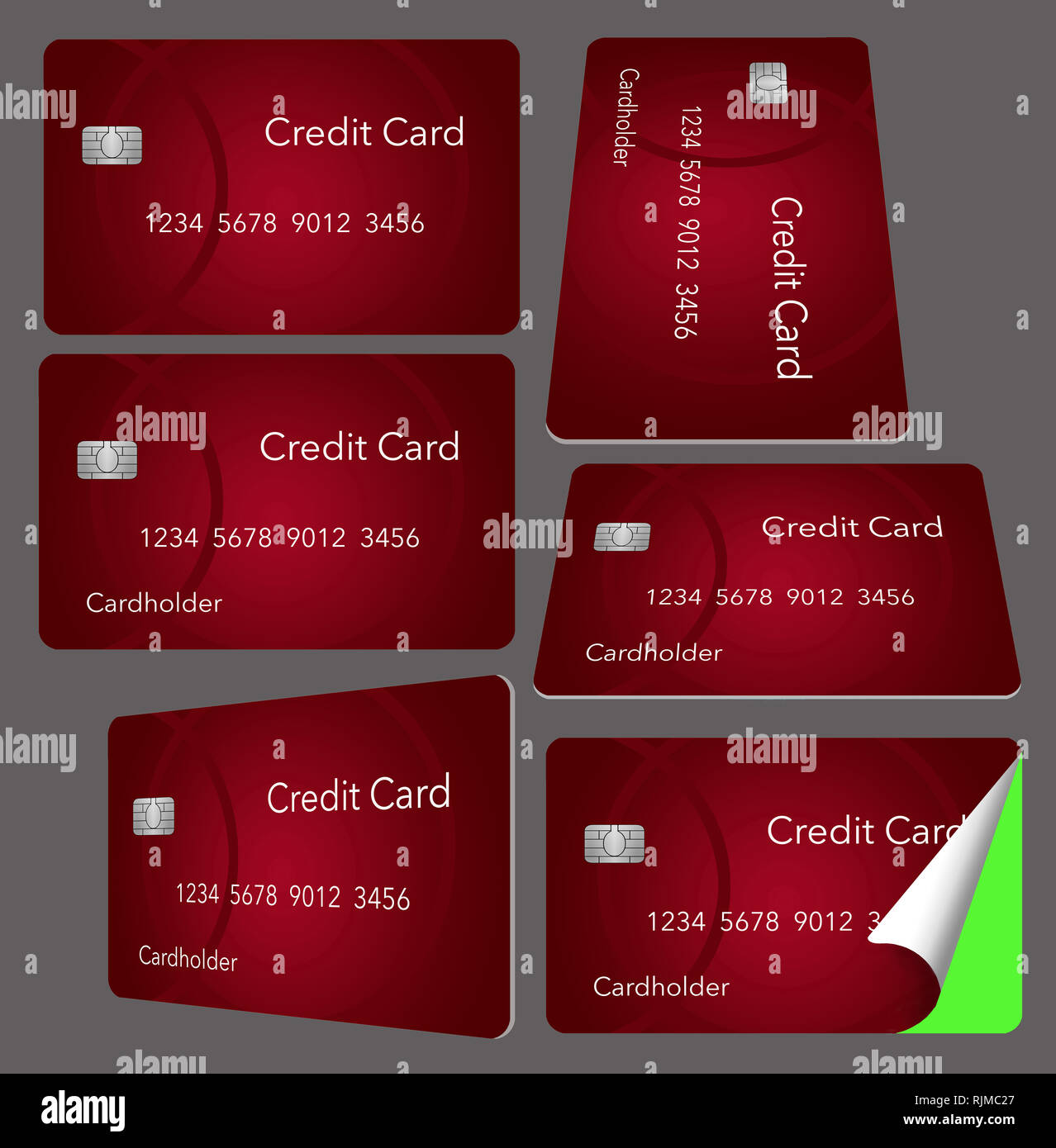 Here are generic credit cards Stock Photo - Alamy