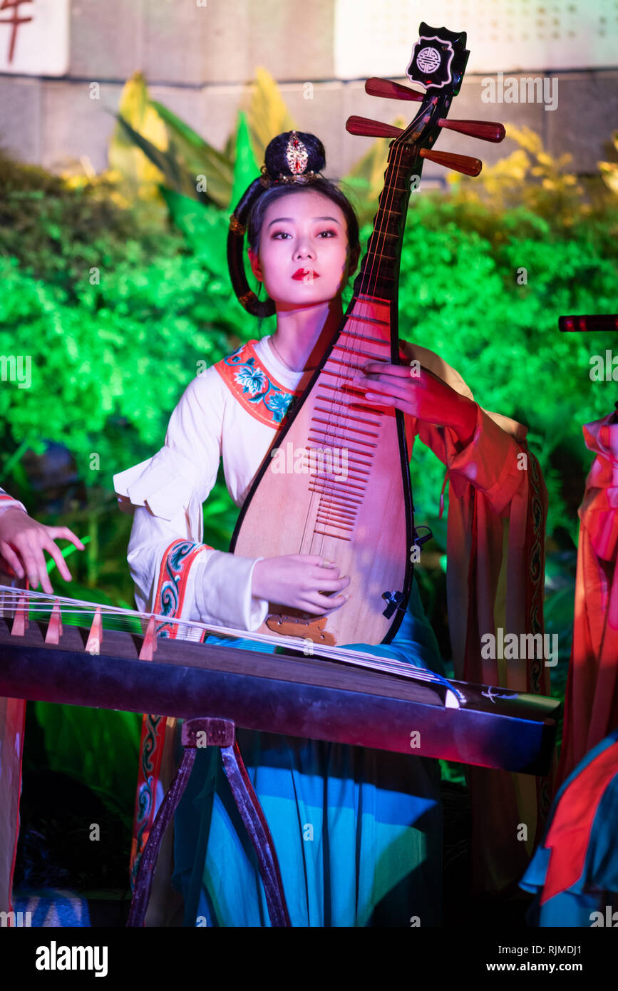 Chengdu, Sichuan province, China - Feb 5, 2019 : Chinese female ...