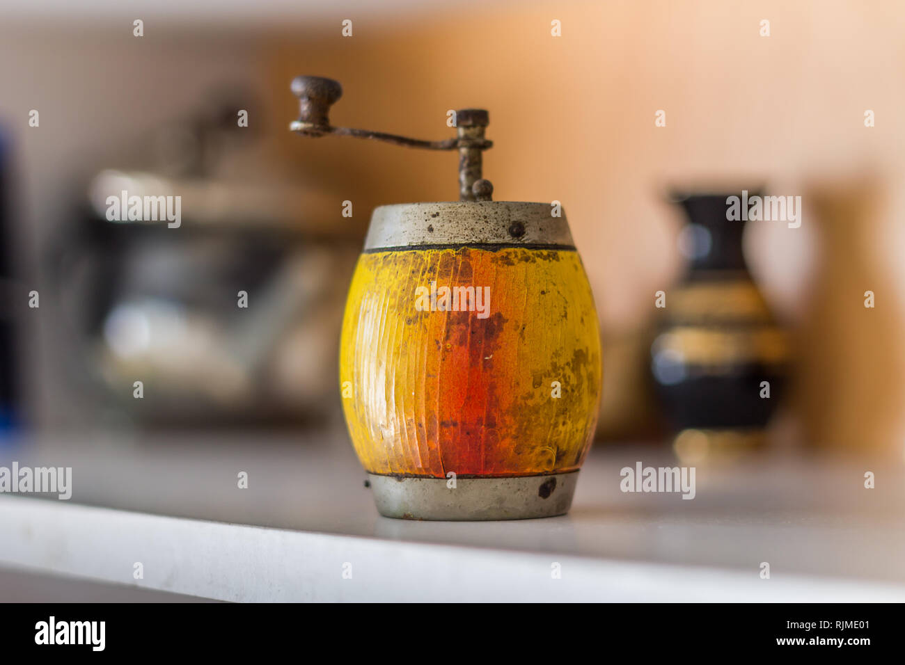 Traditional grain grinder hi-res stock photography and images - Alamy