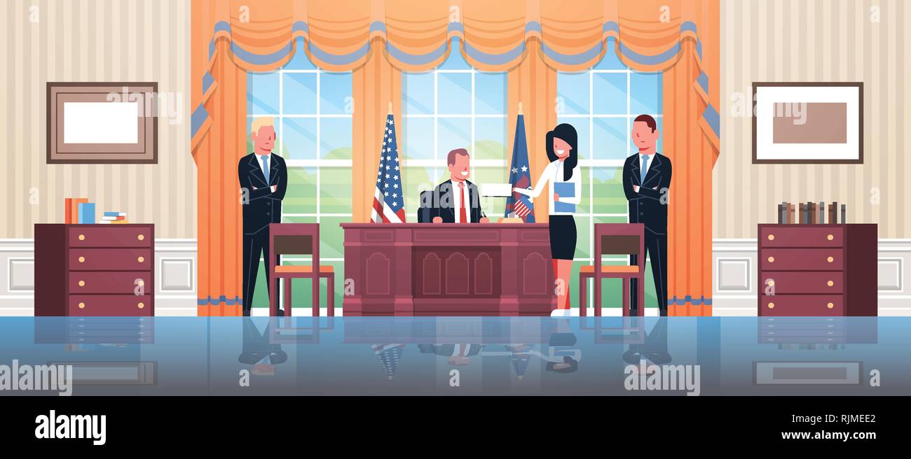President signing law Stock Vector Images - Alamy