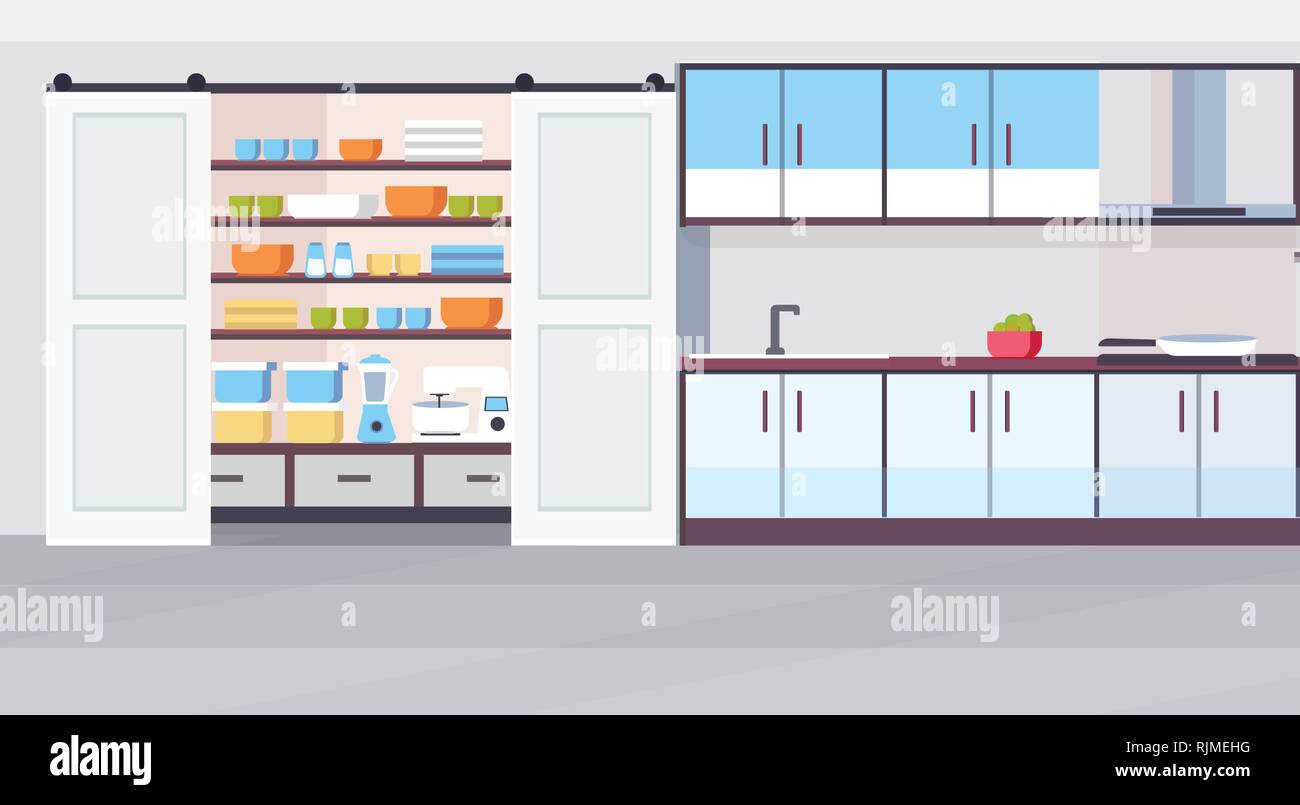 Interior design shelves stylish Stock Vector Images - Alamy