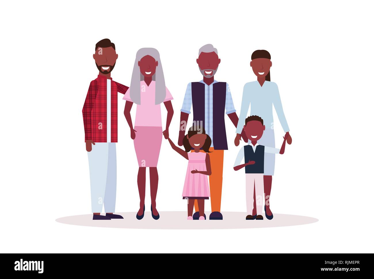 African senior father son Stock Vector Images - Alamy