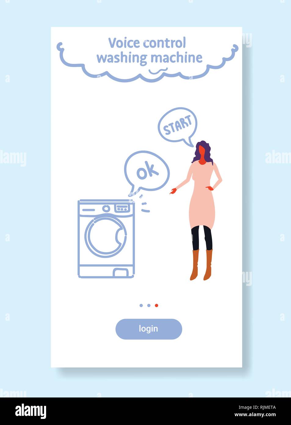 home washing machine controlled by woman smart tech recognizes commands ...