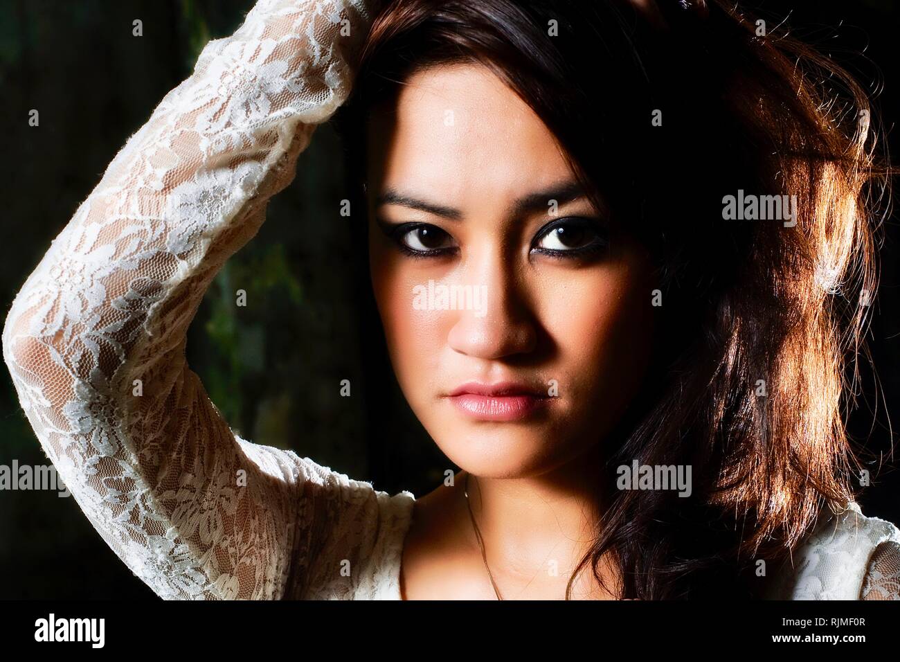Asian female portrait Stock Photo - Alamy