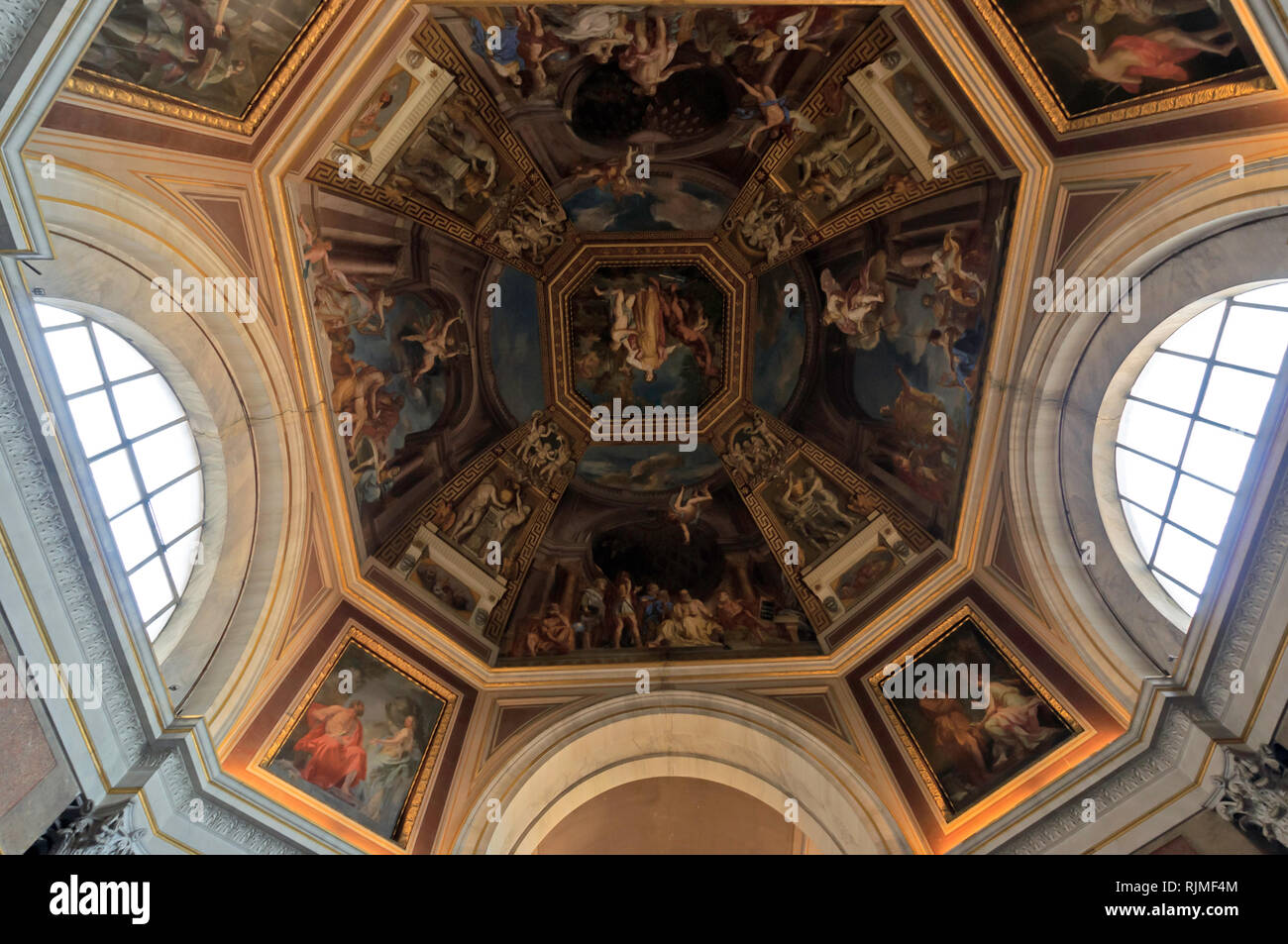 Highly decorated interior in Vatican, Rome, Italy Stock Photo - Alamy