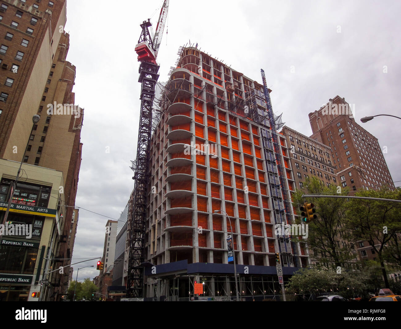 Construction site, New-York, USA Stock Photo - Alamy
