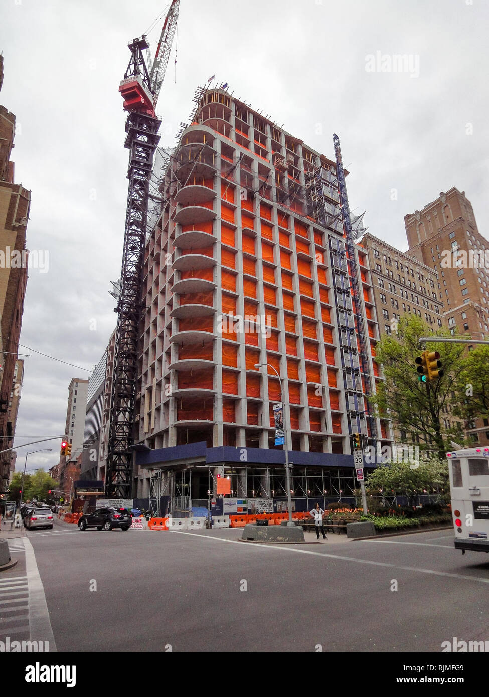 Construction site, New-York, USA Stock Photo - Alamy