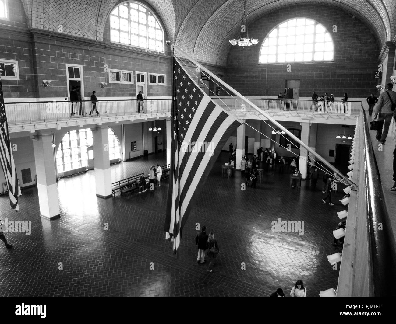 Ellis island Black and White Stock Photos & Images - Alamy