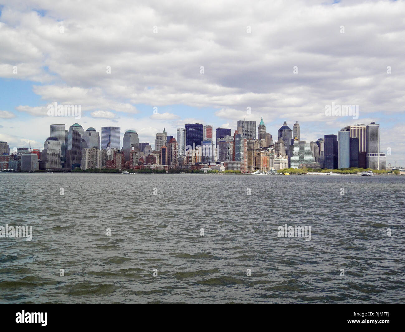 Manhattan, seen from the Hudson river, New-York, USA Stock Photo - Alamy