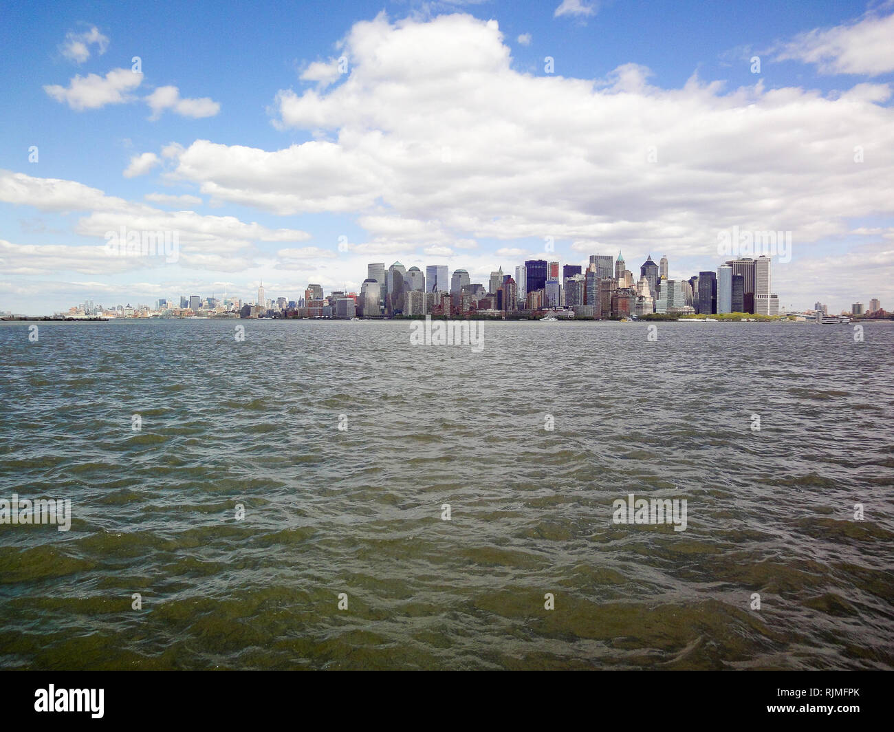 Manhattan, seen from the Hudson river, New-York, USA Stock Photo - Alamy