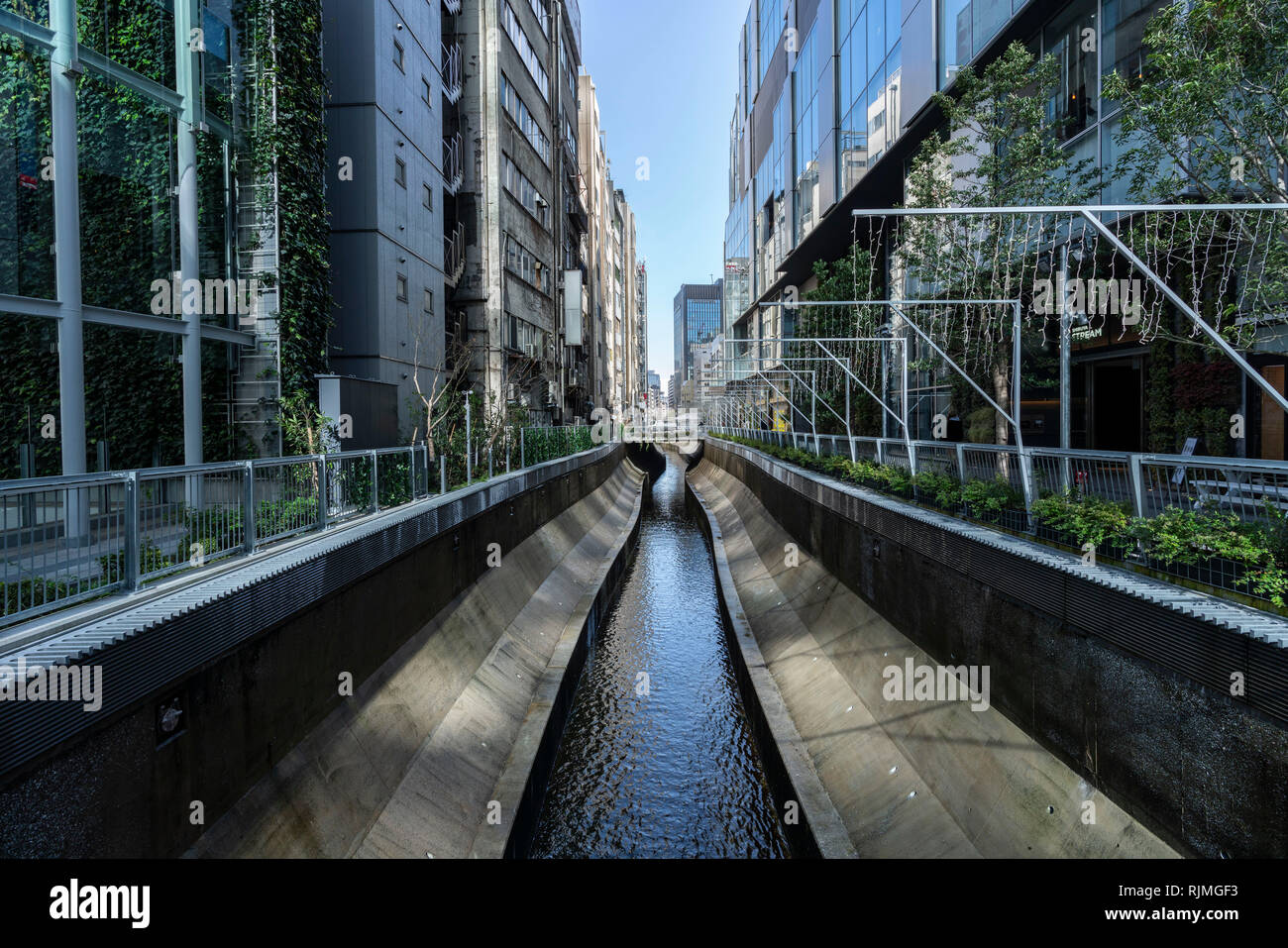 Shibuya river in front of Shibuya Stream, Shibuya-Ku, Tokyo, Japan ...