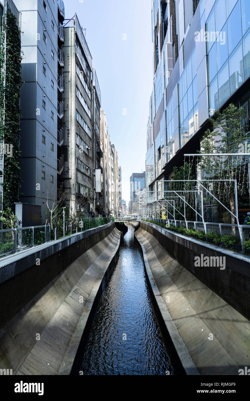 Shibuya river in front of Shibuya Stream, Shibuya-Ku, Tokyo, Japan ...
