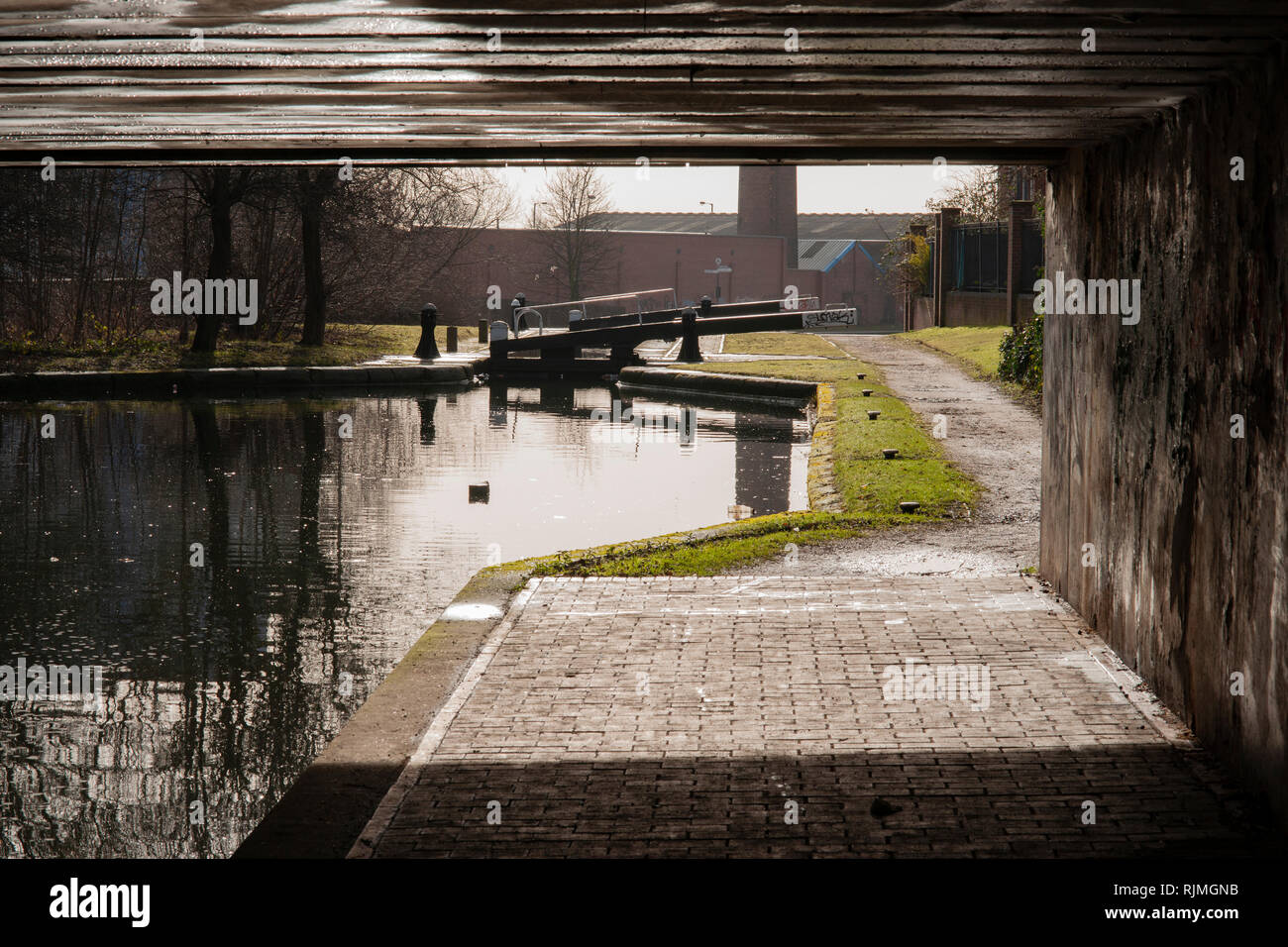 Walsall canal towpath within a short walk of the New Art Gallery ...