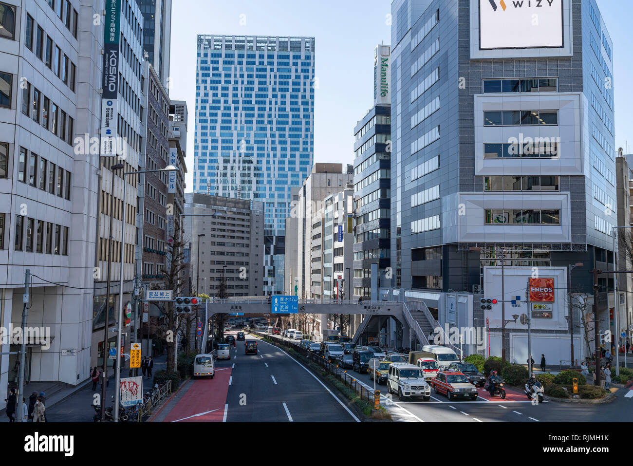 Shibuya Stream view from Aoyama street, Shibuya-Ku, Tokyo, Japan Stock ...