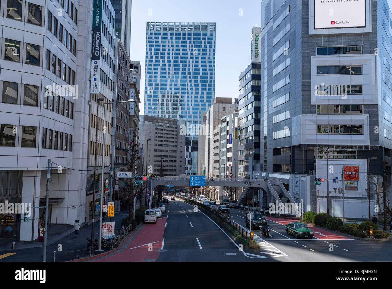 Shibuya Stream view from Aoyama street, Shibuya-Ku, Tokyo, Japan Stock ...