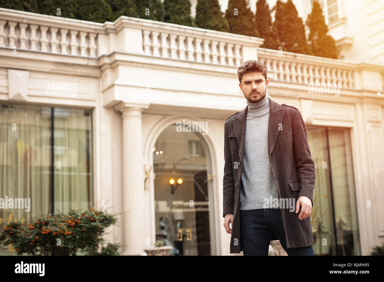 Man walking out hi-res stock photography and images - Alamy