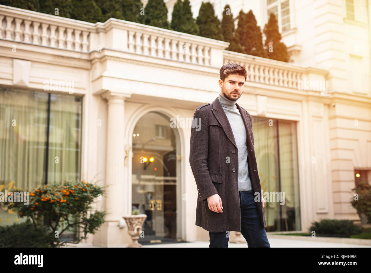 Man walking out hi-res stock photography and images - Alamy