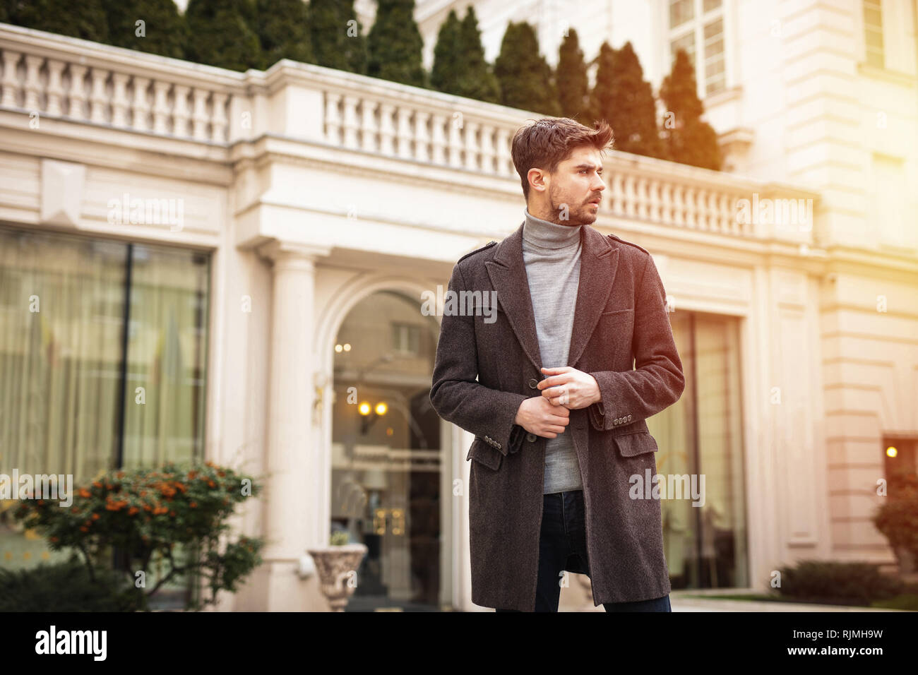 Man walking out hi-res stock photography and images - Alamy