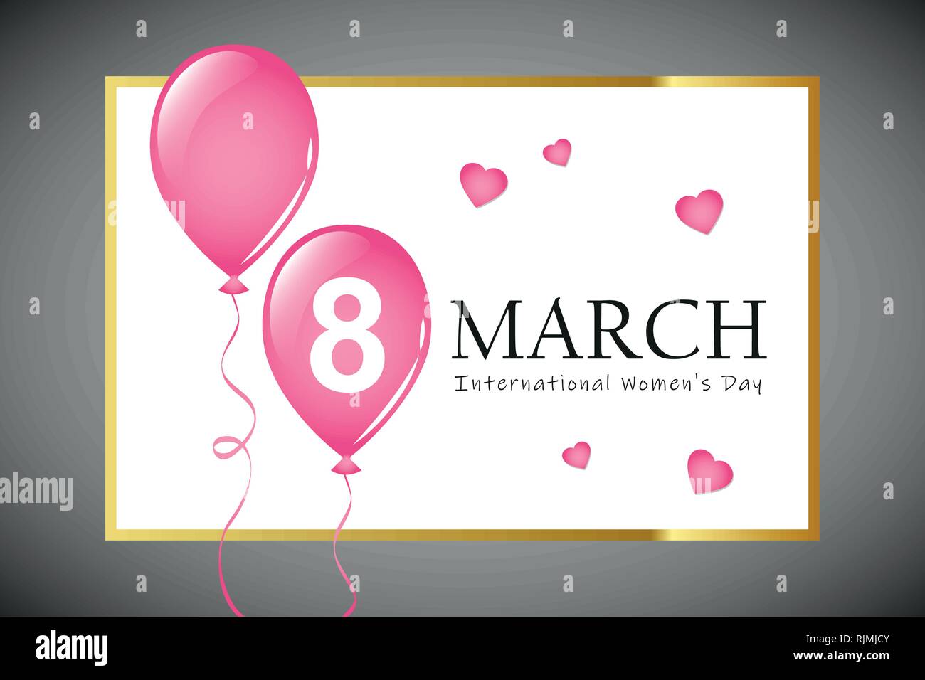 Pink balloons lady Stock Vector Images - Alamy