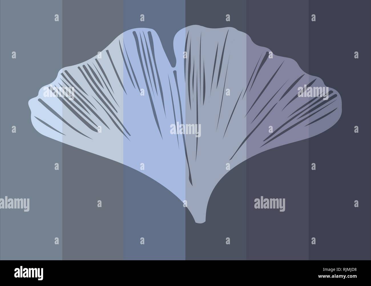 Ginkgo leaf vector background in a colorful palette Stock Vector Image ...