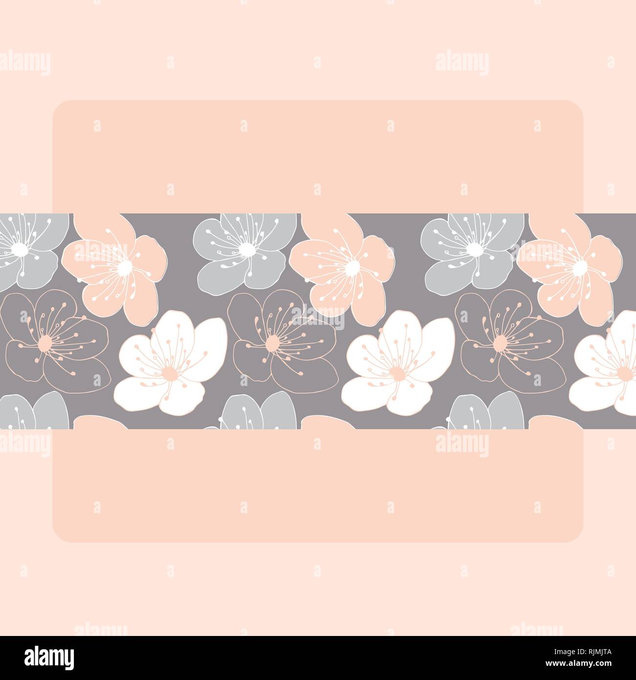 Cherry blossom flower vector hi-res stock photography and images - Alamy