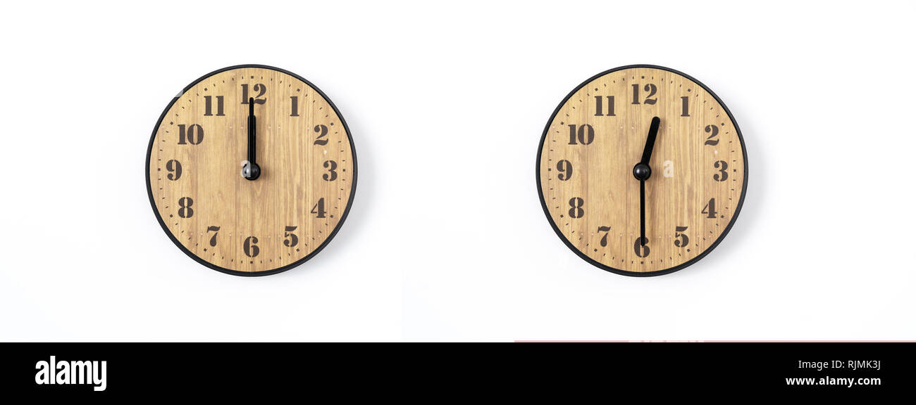 Clock face 12 half past hi-res stock photography and images - Alamy