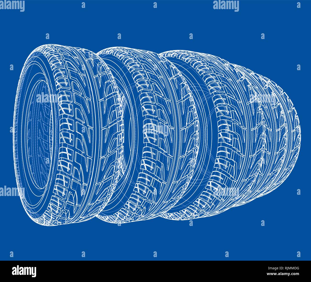 Car tires concept. Vector rendering of 3d Stock Vector Image & Art - Alamy