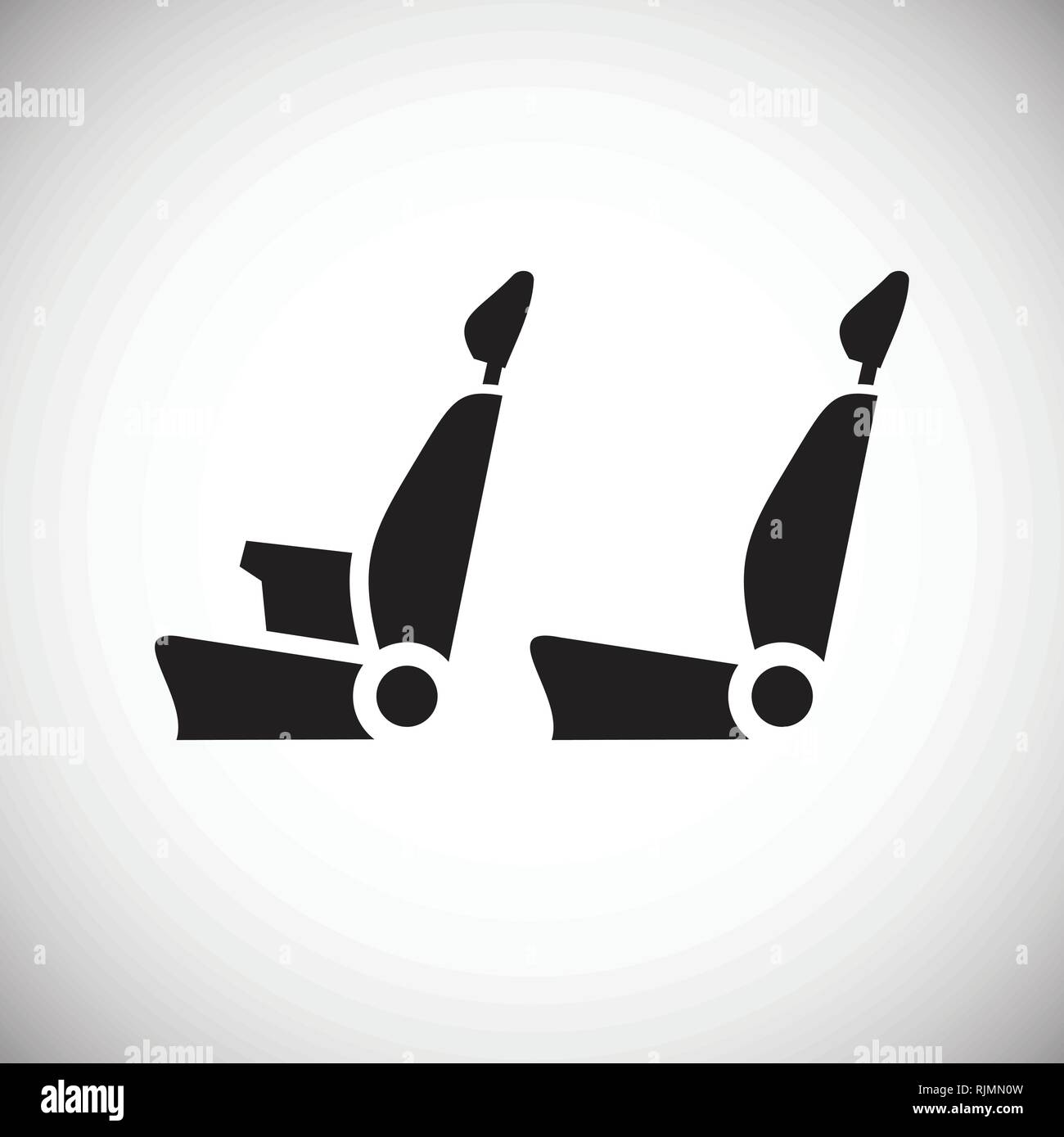 Car seats icon on white background for graphic and web design, Modern ...